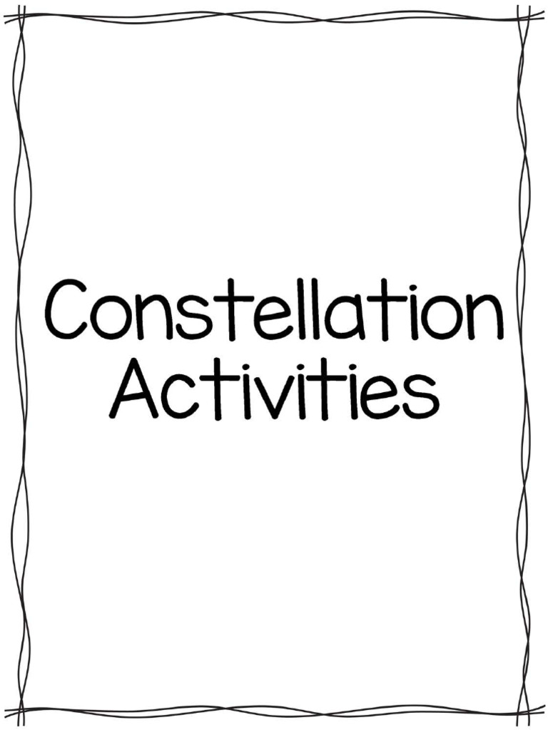 Constellation Worksheets A | PDF