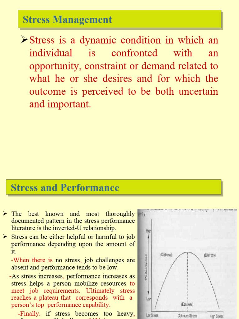 Unit-6 (Stress & Conflict MGT.) | PDF