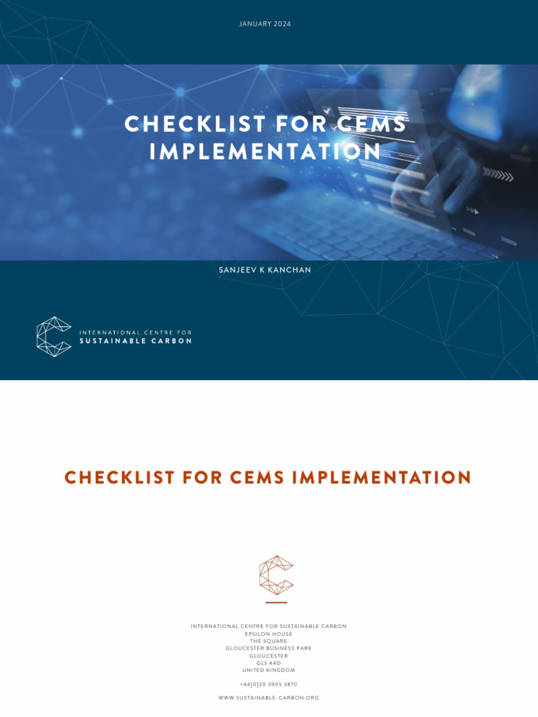 Checklist For Cems Implementation | PDF