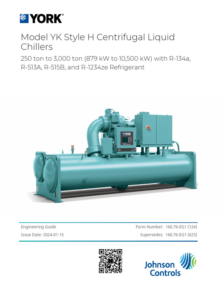 York YK Centrifugal | PDF | Heat Exchanger | Pump