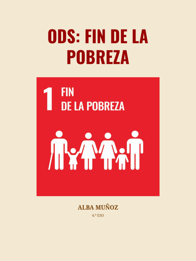 Ods Fin De La Pobreza Pdf Pobreza Pobreza E Indigencia