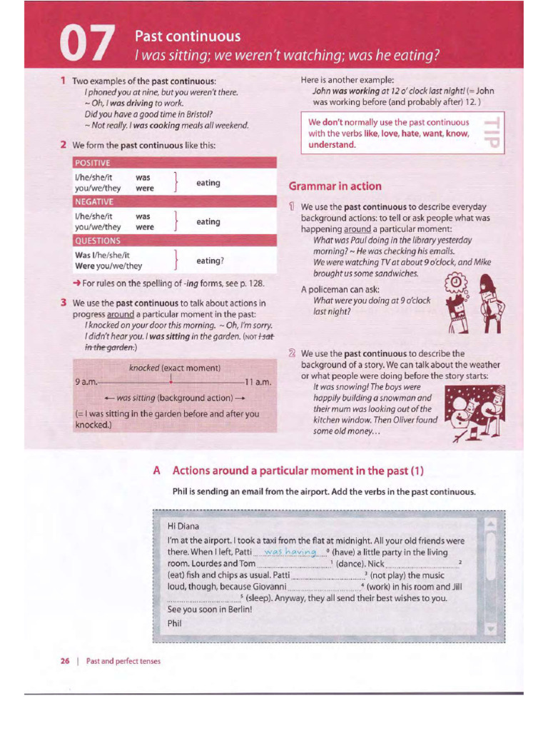 Past Simple + Continuous | PDF