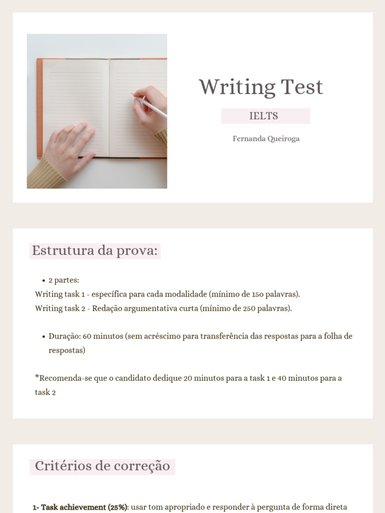 Aula+04+ +writing+ +material | PDF | Escrita | Comunicação humana