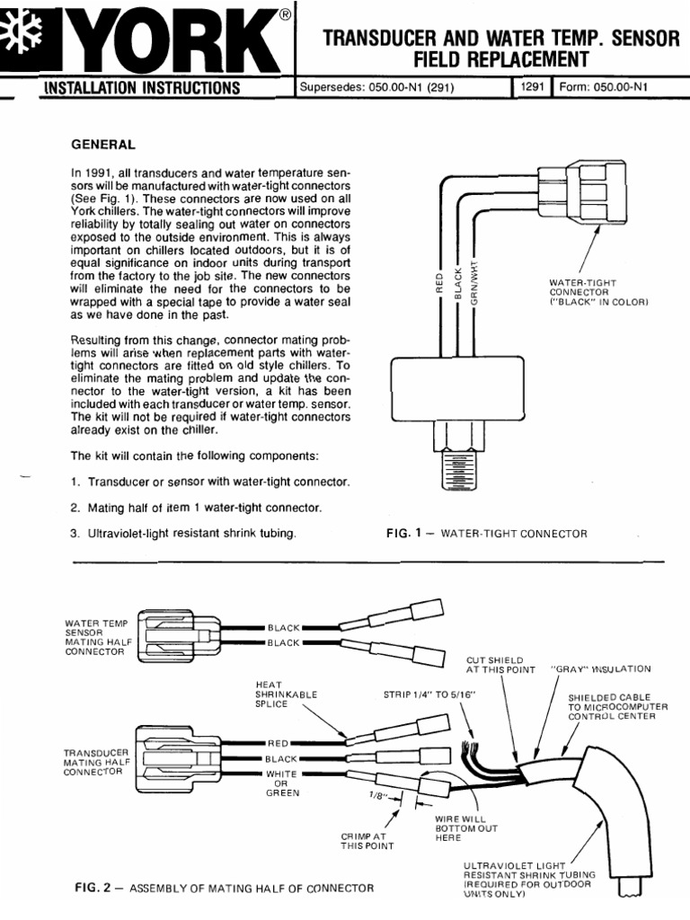 YORK Sensor Feild Replacement | PDF