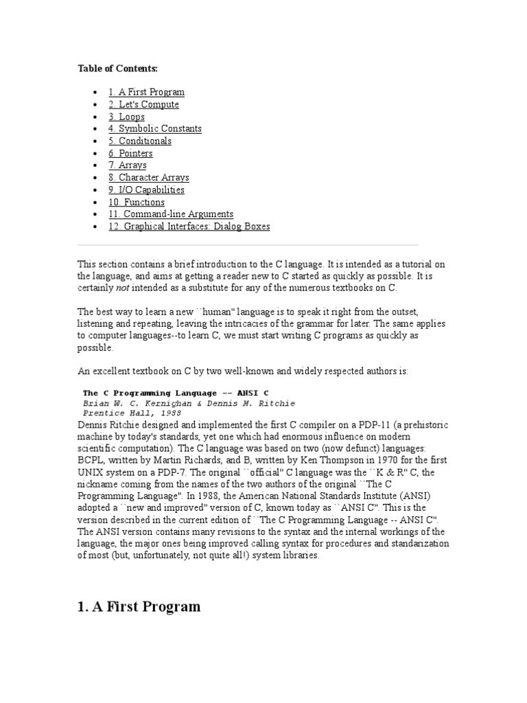 C All Topics C Programming Language Pointer Computer Programming