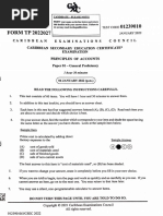 CSEC POB January 2025 Paper 2 | PDF