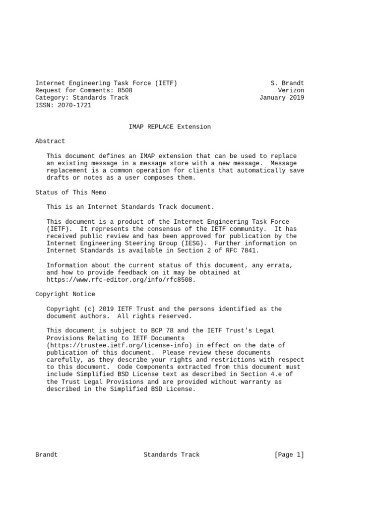 RFC 8508 | PDF | Cyberspace | Wide Area Network