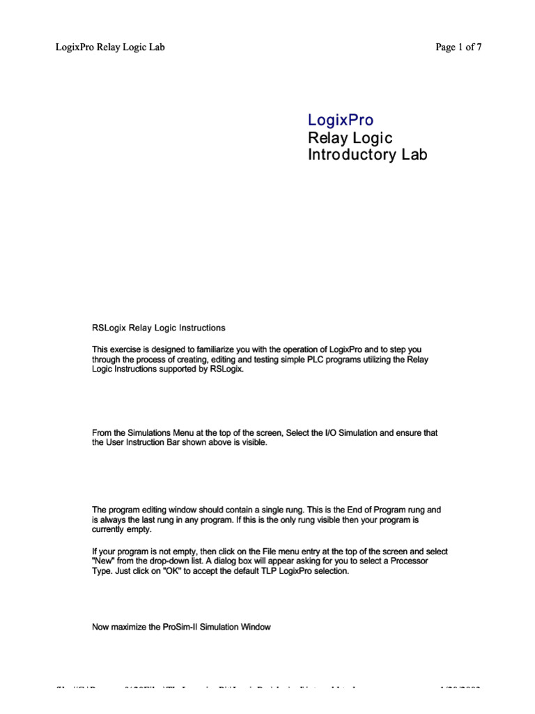 Todas As Praticas Do Logixpro Portugues | Download Free PDF ...