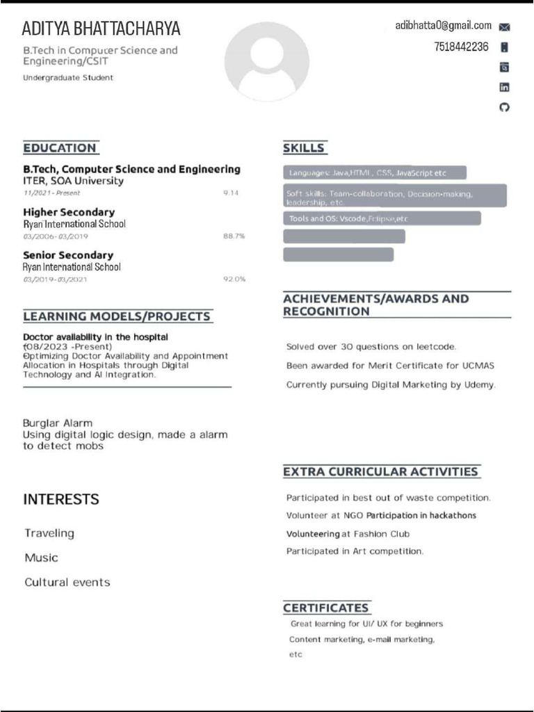 Aditya Resume | PDF