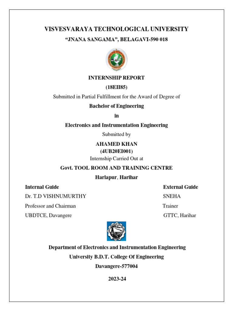 Ahamed Internship Report | PDF | Programmable Logic Controller | Internet Of Things