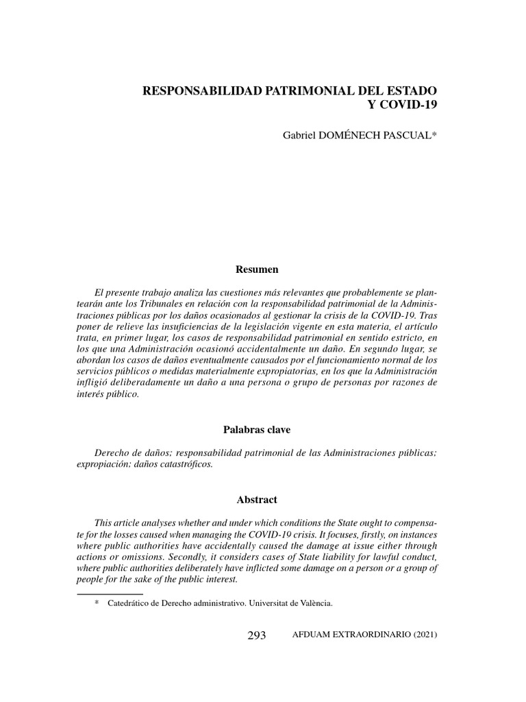 Texto de Gabriel Domenech | Descargar gratis PDF | Caso de ley | Daños y perjuicios