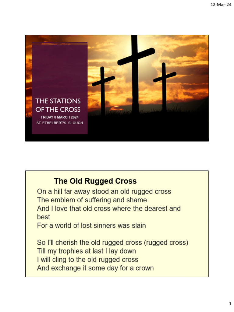 Stations of The Cross (LENT) | PDF | Jesus | Mercy