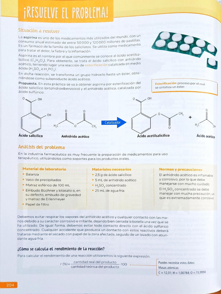 Laboratorio Aspirina | PDF | Aspirina | Ester
