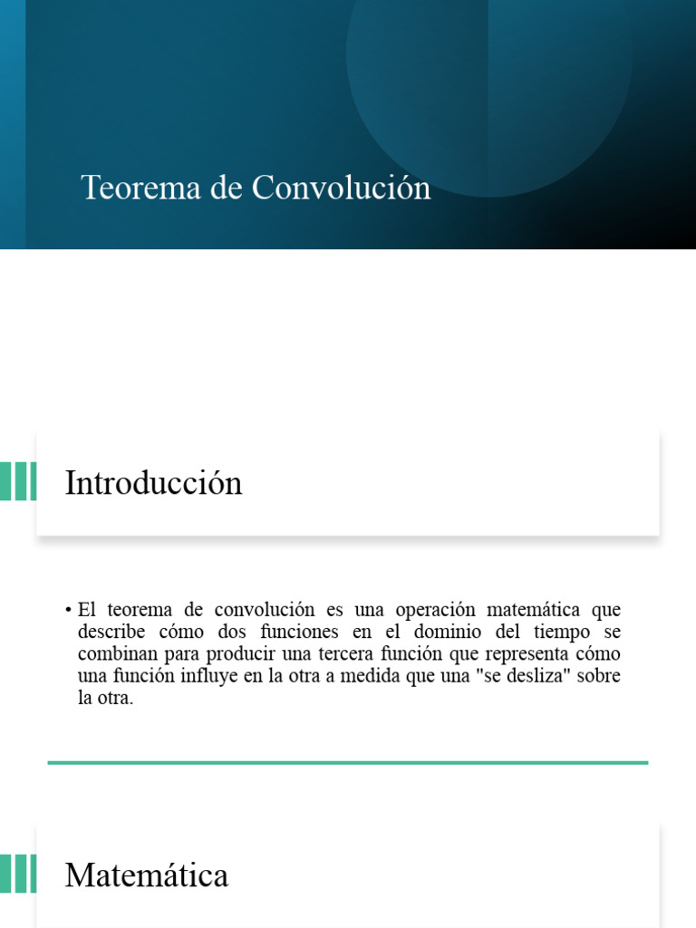 06 Teorema de Convolución | PDF | Circunvolución | Integral
