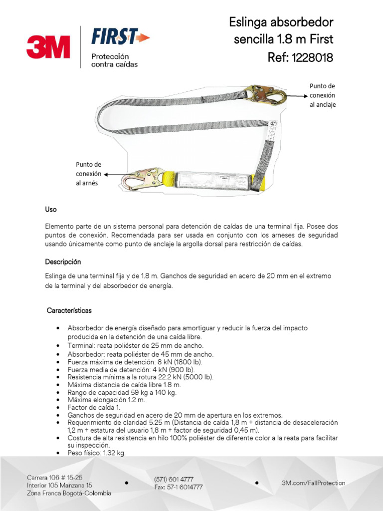 Ficha Tecnica Eslinga 3MD-1228018 | PDF
