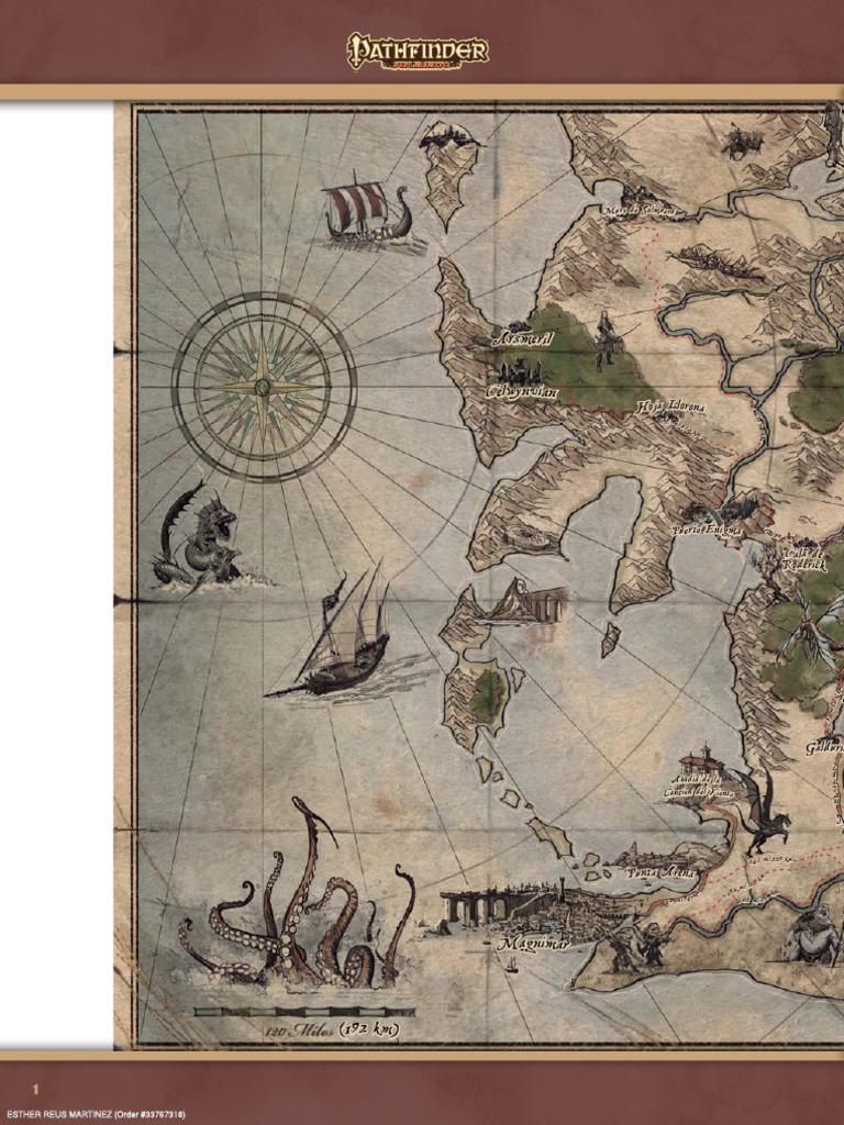 Pathfinder 1 Ed. Mapa de Varisia | PDF