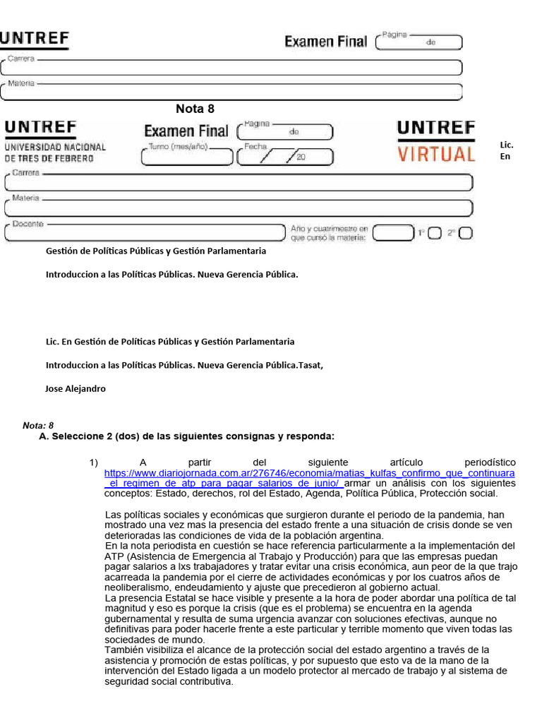 2022-12 Final IPP Nota 8 | PDF | Buenos Aires | Estado (política)