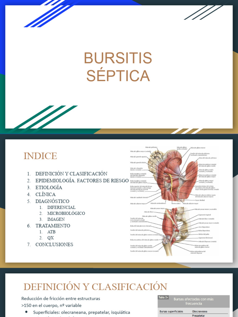 Bursitis Séptica: Clasificación y Tratamiento | PDF | Inflamación ...