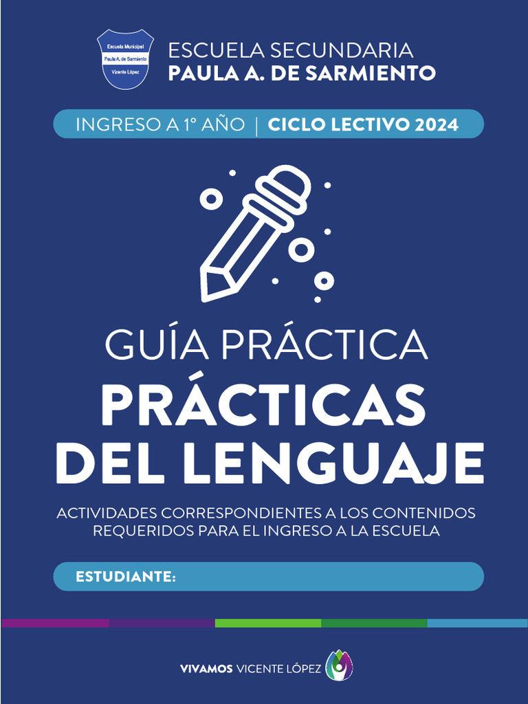 Cuadernillo Practicas Del Lenguaje - Ingreso EMPAS | PDF | Clásicos