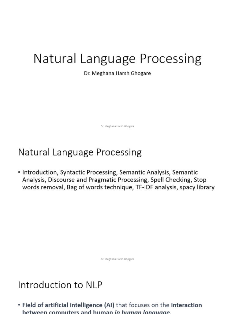 Unit 7-NLP | PDF | Parsing | Information Science