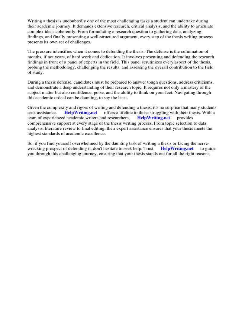 What Happens During a Thesis Defense | PDF | Thesis | Essays