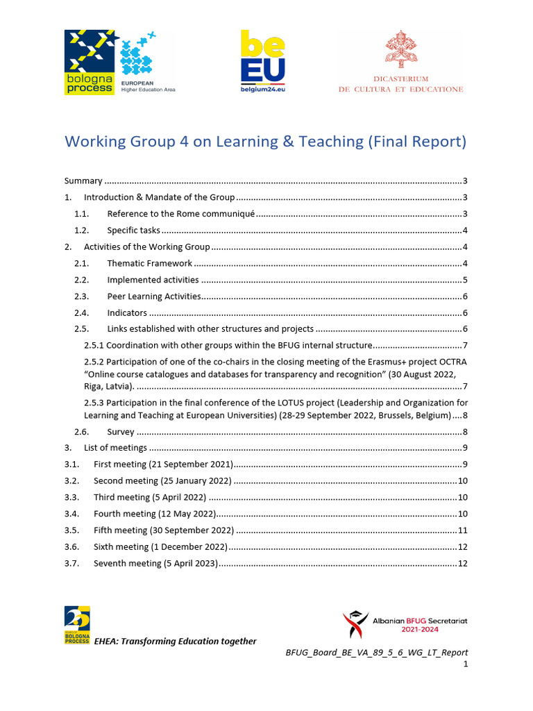 LT_Report | PDF | Learning | Pedagogy