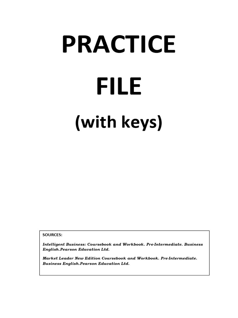 INGLÉS - TÉCNICO - Practice File (PDF - Io) | PDF | English Language | Textbook