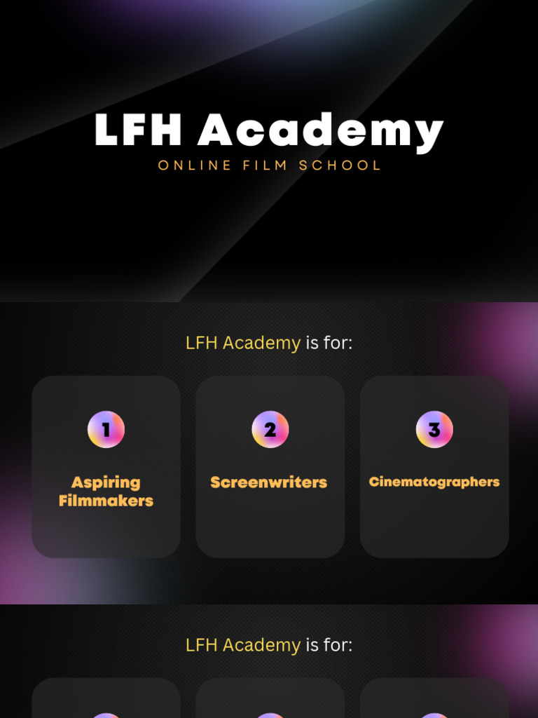 LFH Academy 2024 New Membership | PDF | Filmmaking