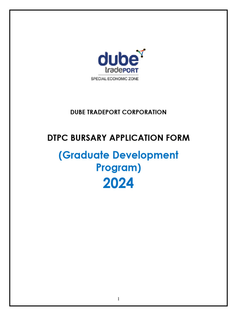 Dube Trade Port Application Form | PDF | Legal Guardian | Parent