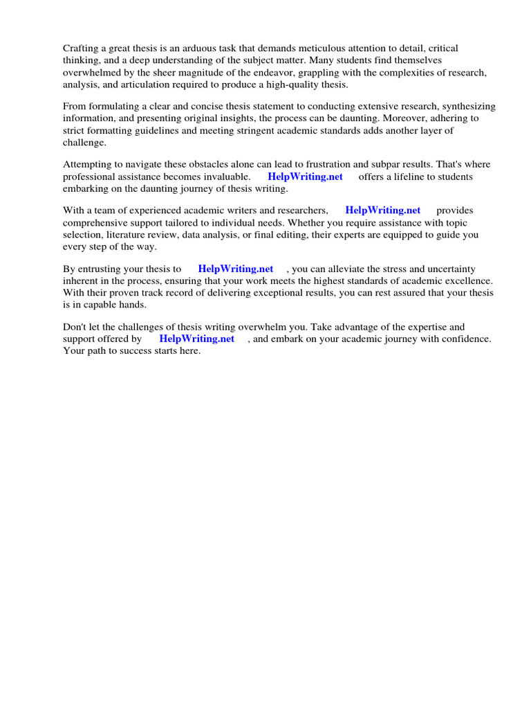 How Do You Write A Great Thesis | PDF | Thesis | Essays