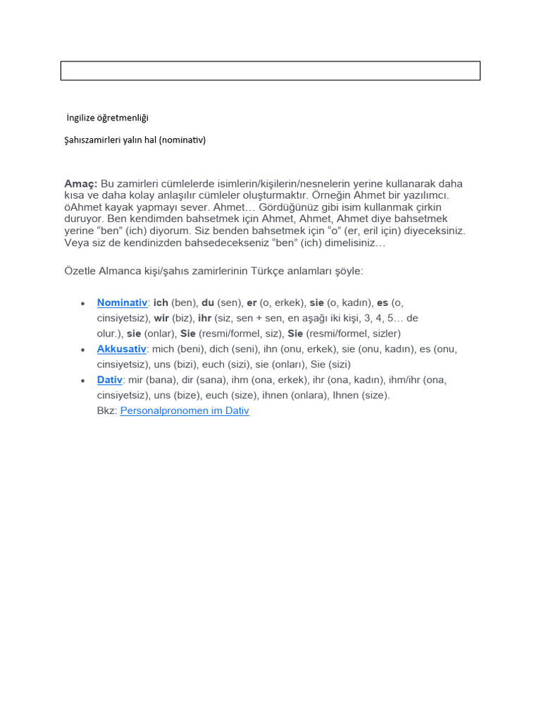 German Language Learning Notes | PDF