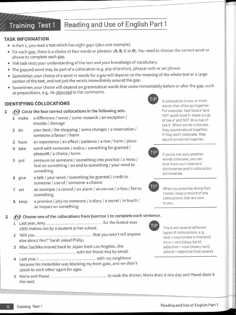 C1 - Practice 1 | PDF