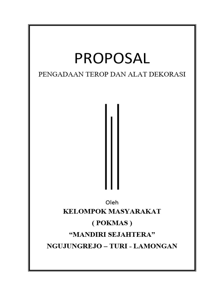 Proposal Pengadaan Terop dan Dekorasi | PDF | Bisnis | Ilmu Sosial