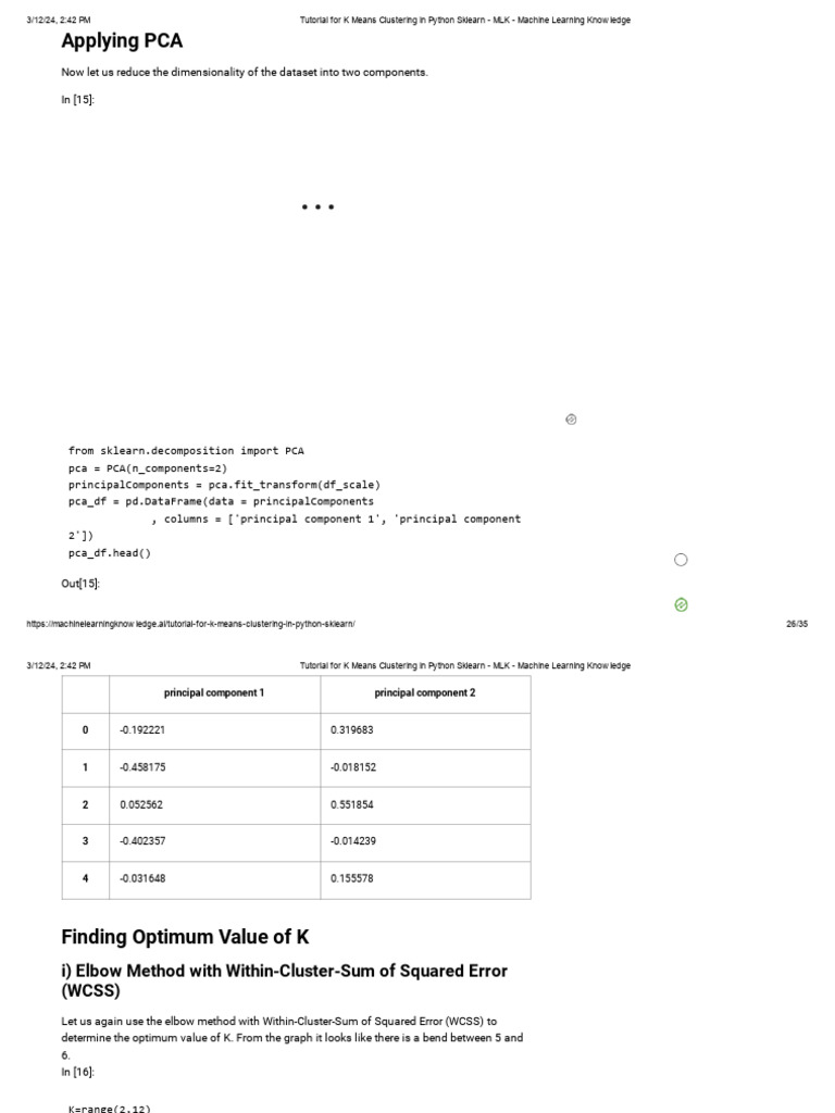 Tutorial For K Means Clustering in Python Sklearn - MLK - Machine Learning Knowledge-2 | PDF