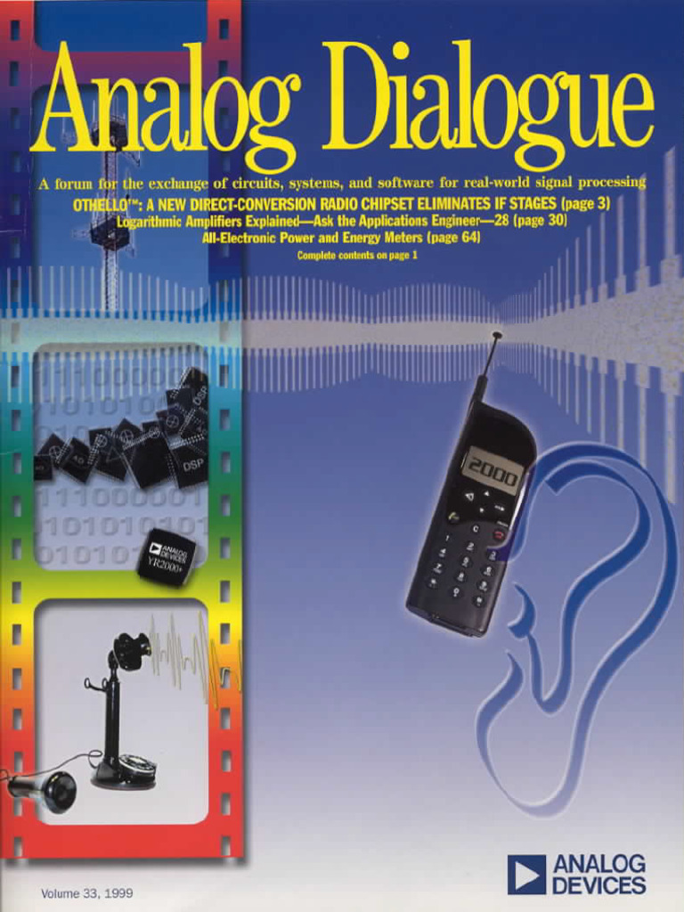 Analog Dialogue Volume 33, 1999 | PDF | Radio | Digital Signal Processor