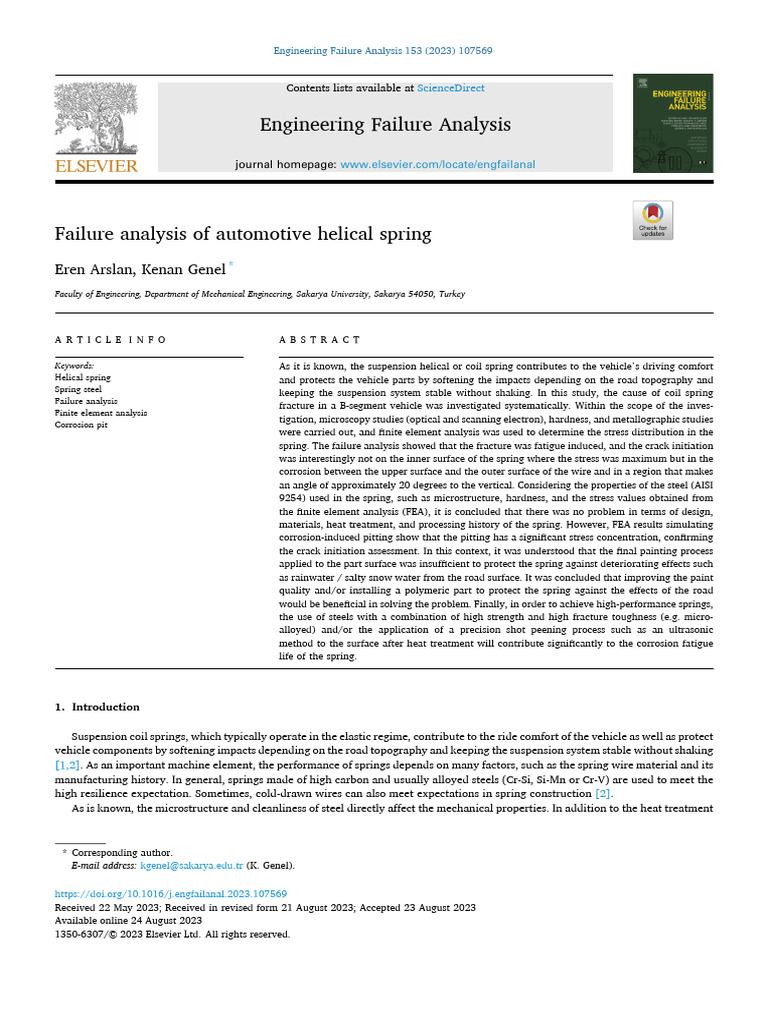 Arslan - Genel2023 - Failure Analysis of Automotive Helical Spring ...