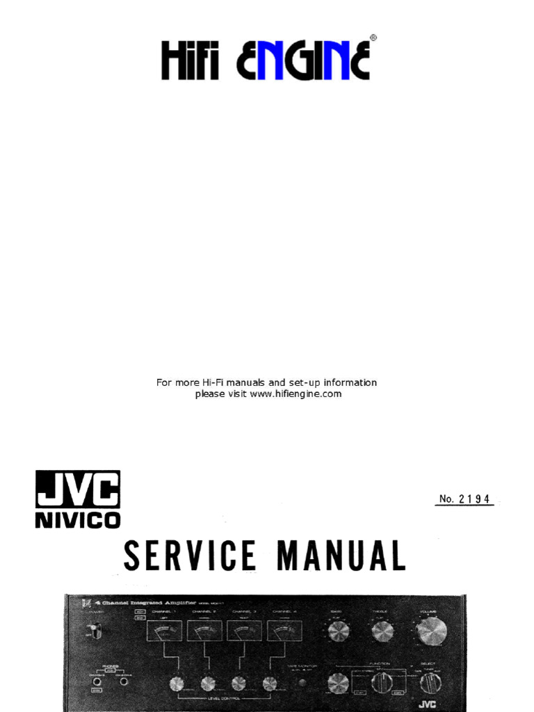 Hfe JVC Mca-V7e Service | PDF