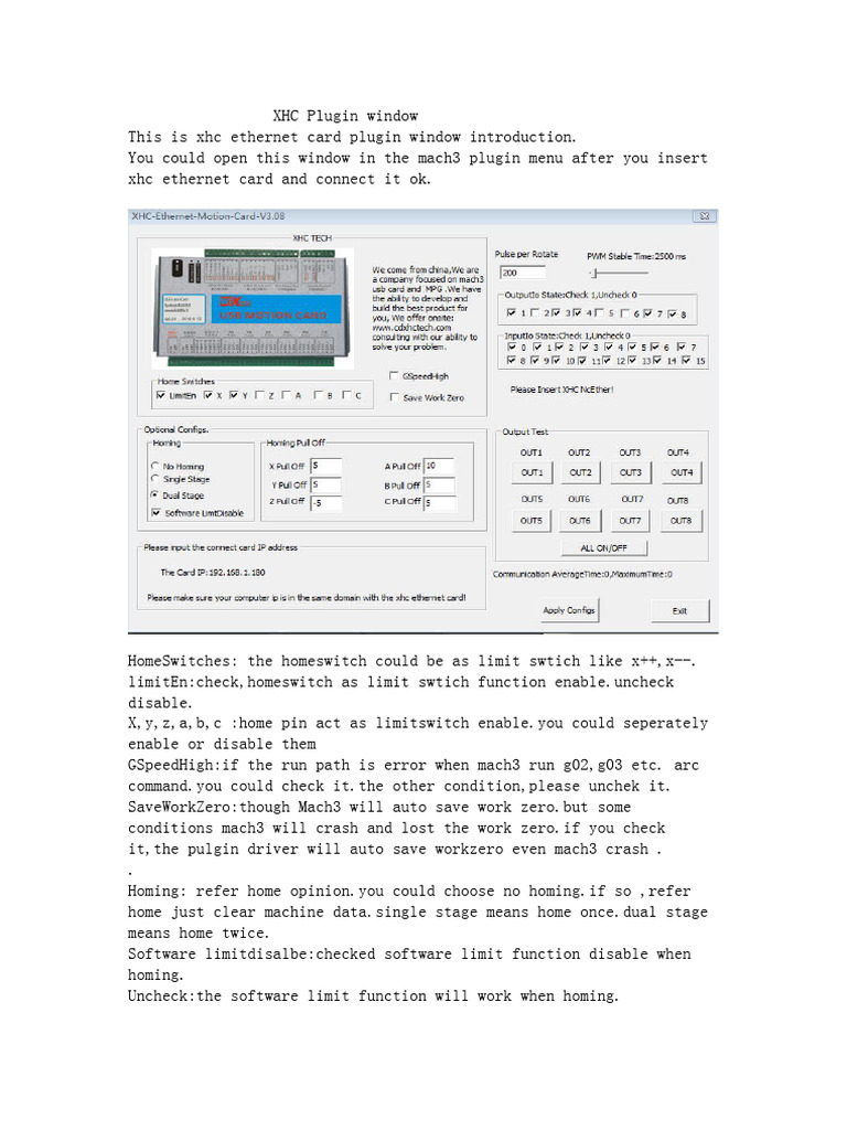 XHC Ethernet Card Plugin Guide | PDF | Teaching Methods & Materials | Computers