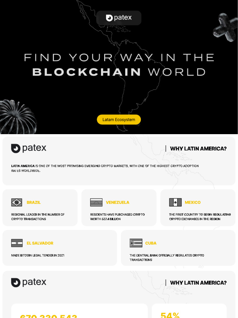 Patex Ecosystem: Empowering LATAM Crypto | PDF | Cryptocurrency | Applications Of Cryptography