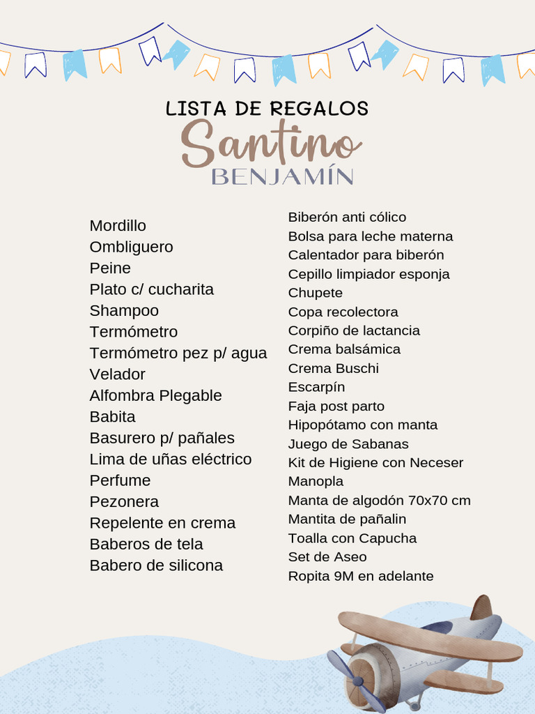 Lista de Regalos | PDF