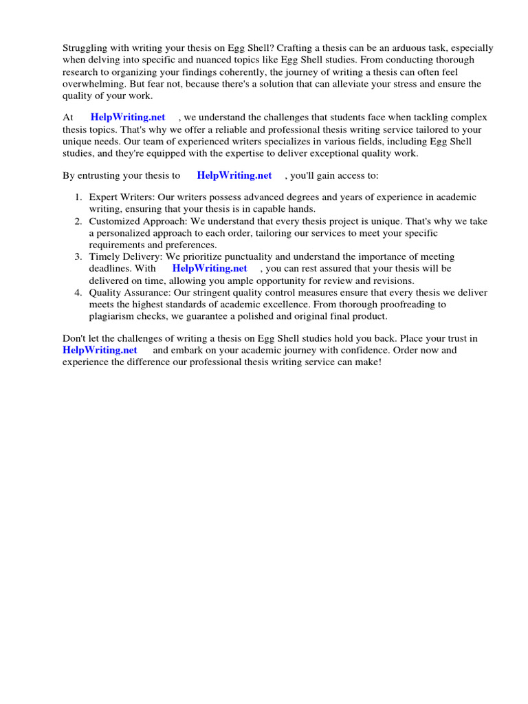 Egg Shell Thesis | Download Free PDF | Concrete | Tooth Enamel