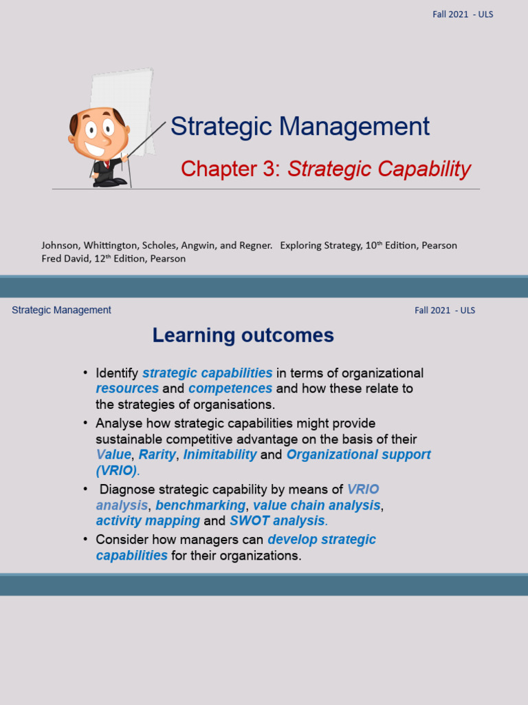 Chapter 3 - Strategic Capabilities | PDF | Strategic Management | Swot Analysis