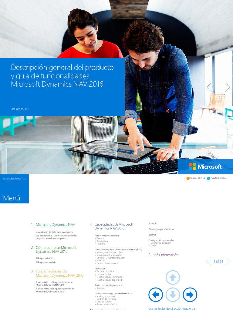 Microsoft Dynamics NAV 2016: Guía de Compra y Funcionalidades | PDF | Usuario (informática ...