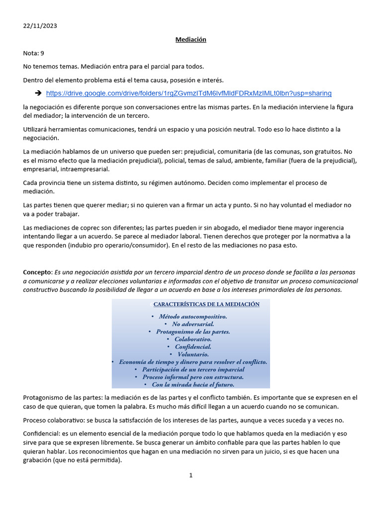 Mediación Pdf Mediación