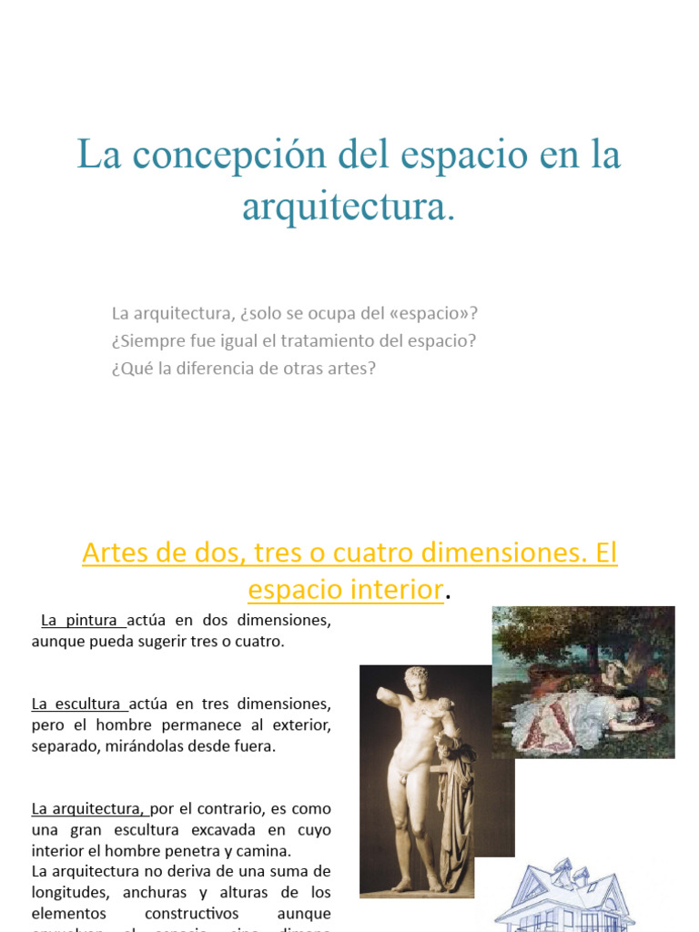 La Concepcion Del Espacio en La Arquitectura | PDF | Escultura | Arquitectura gótica