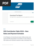Sss Phil Health Pag Ibig Contribution Table 2022 | PDF