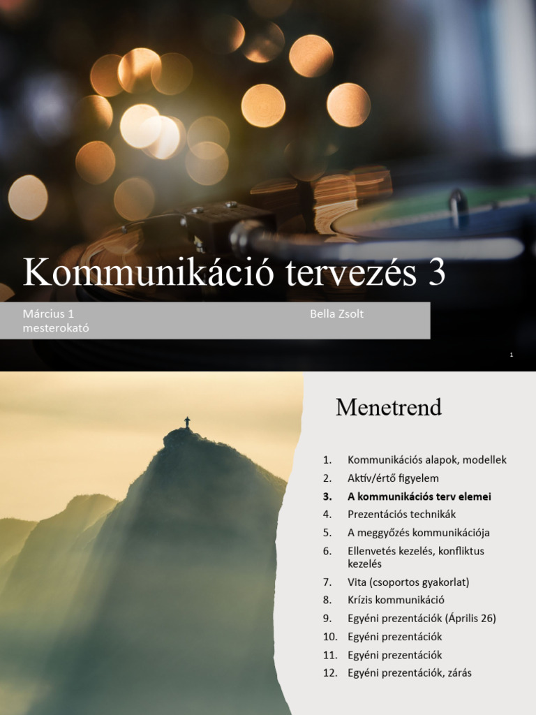 Kommunikáció Tervezés Gyak 3 | PDF