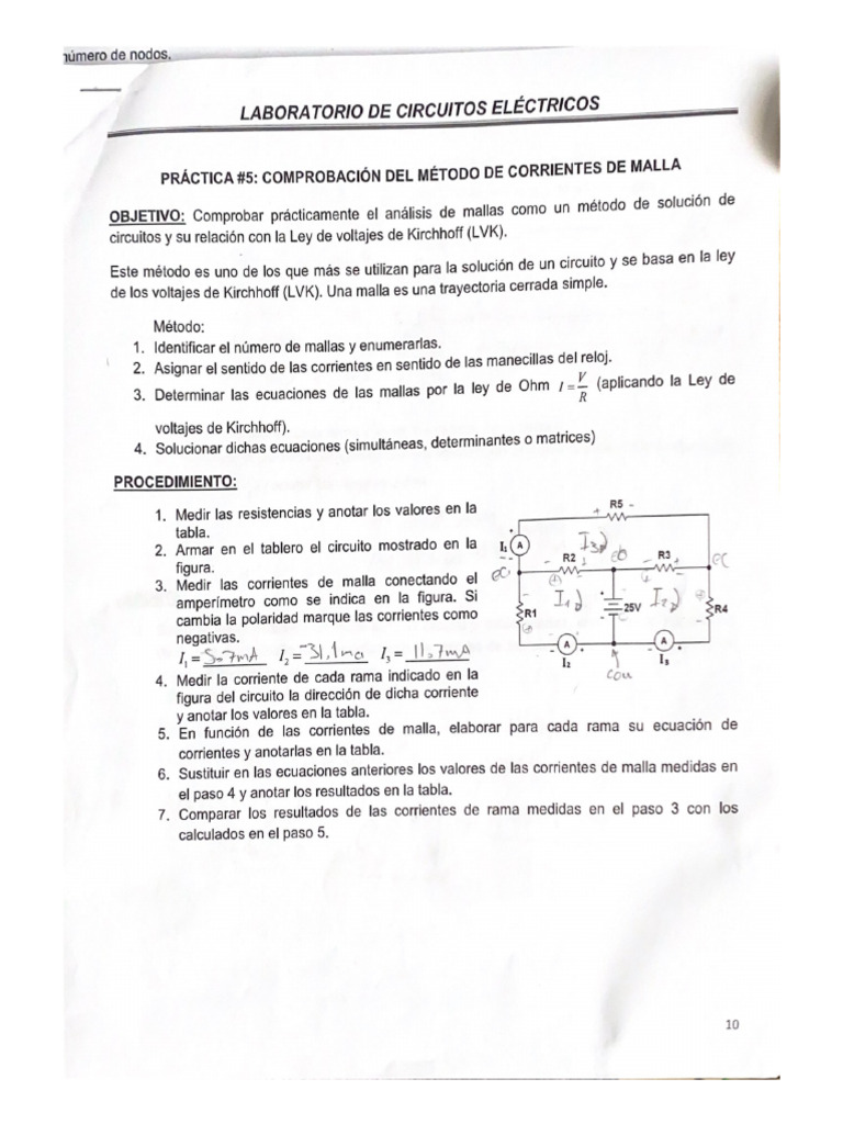 Laboratorio de Circuitos Eléctricos | PDF