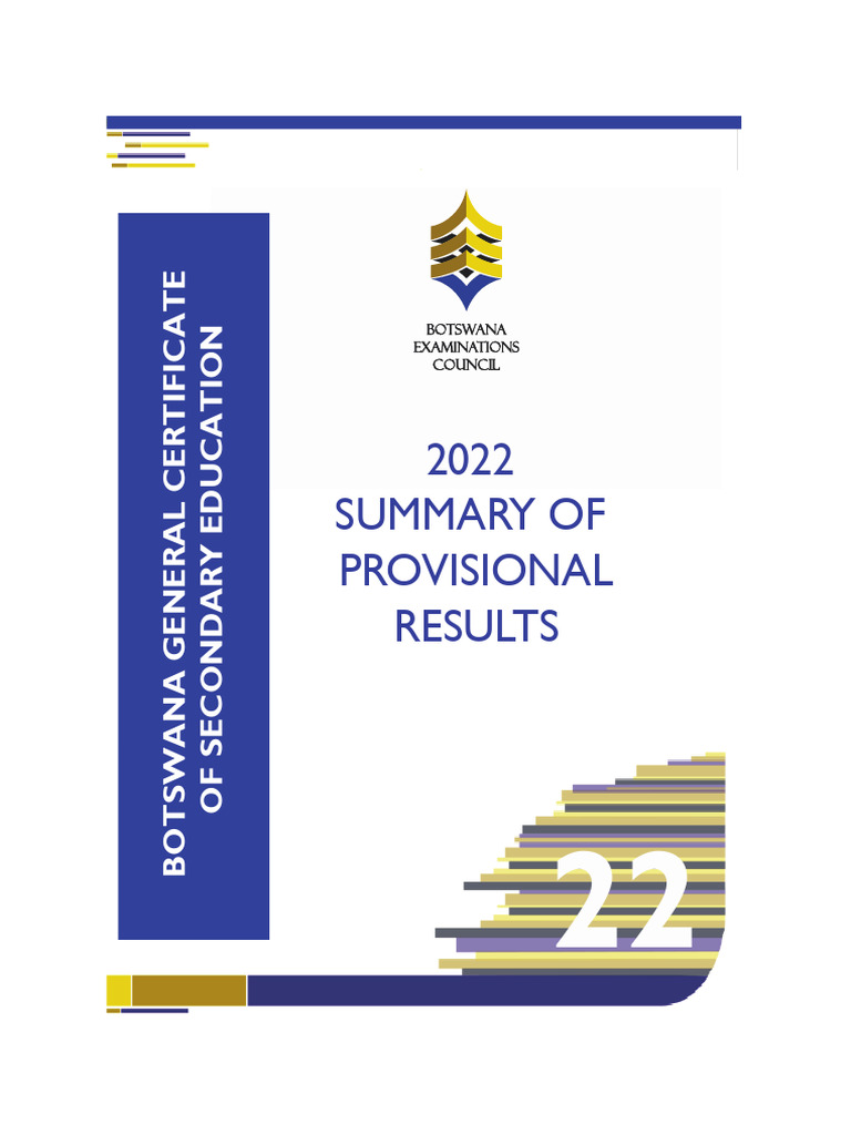 2022 BGCSE Provisional Report Final | PDF | Visual Impairment | Image ...