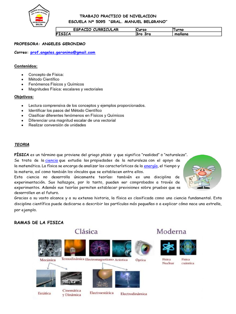 Fisica Nivelacion 3°3°csnat | PDF | Cantidad | Control remoto